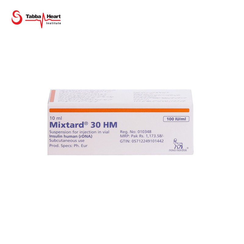 Mixtard Injection 100iu /ml | Tabba Pharmacy
